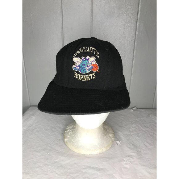 AJD | Accessories | Vintage Charlotte Hornets Snapback Hat Cap Ajd 9s ...